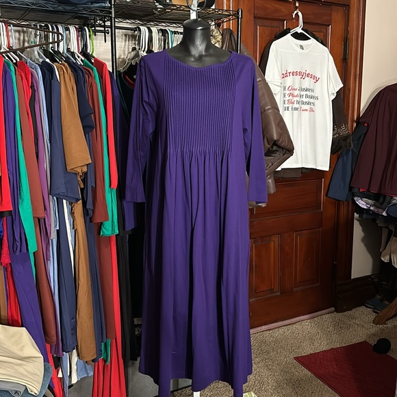 The Paragon | Dresses | The Paragon Xl Purple Cotton Jersey Knit Neat ...
